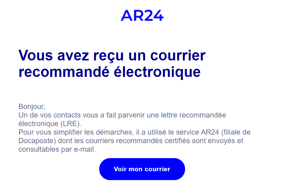 Accuser réception d'un recommandé avec l'Identité Numérique