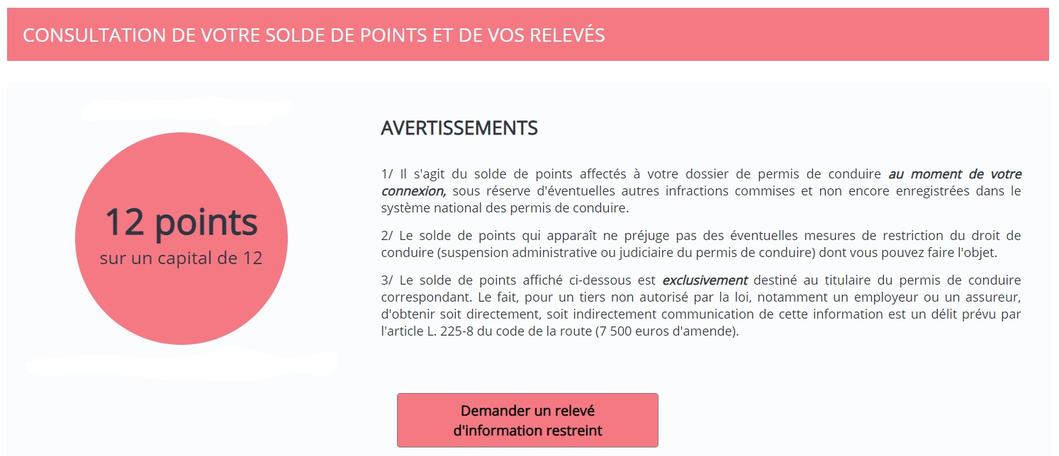 Comment consulter les points de son permis de conduire